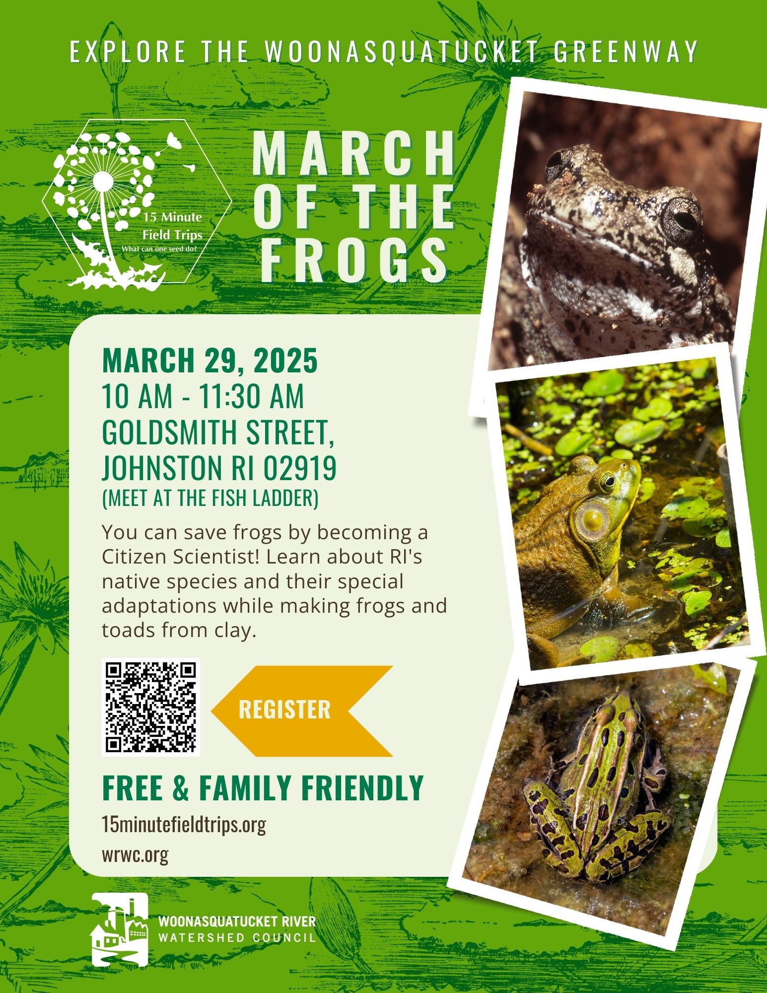 March of the Frogs - Woonasquatucket River Watershed Council